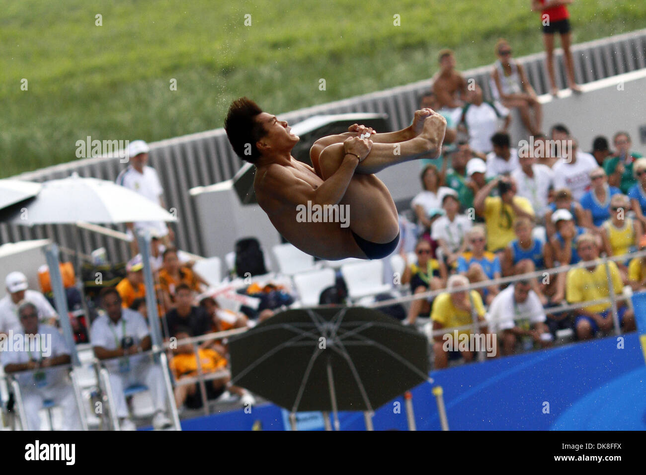 July 22, 2011 - Shanghai, China - China's HE CHONG, seen diving in the ...