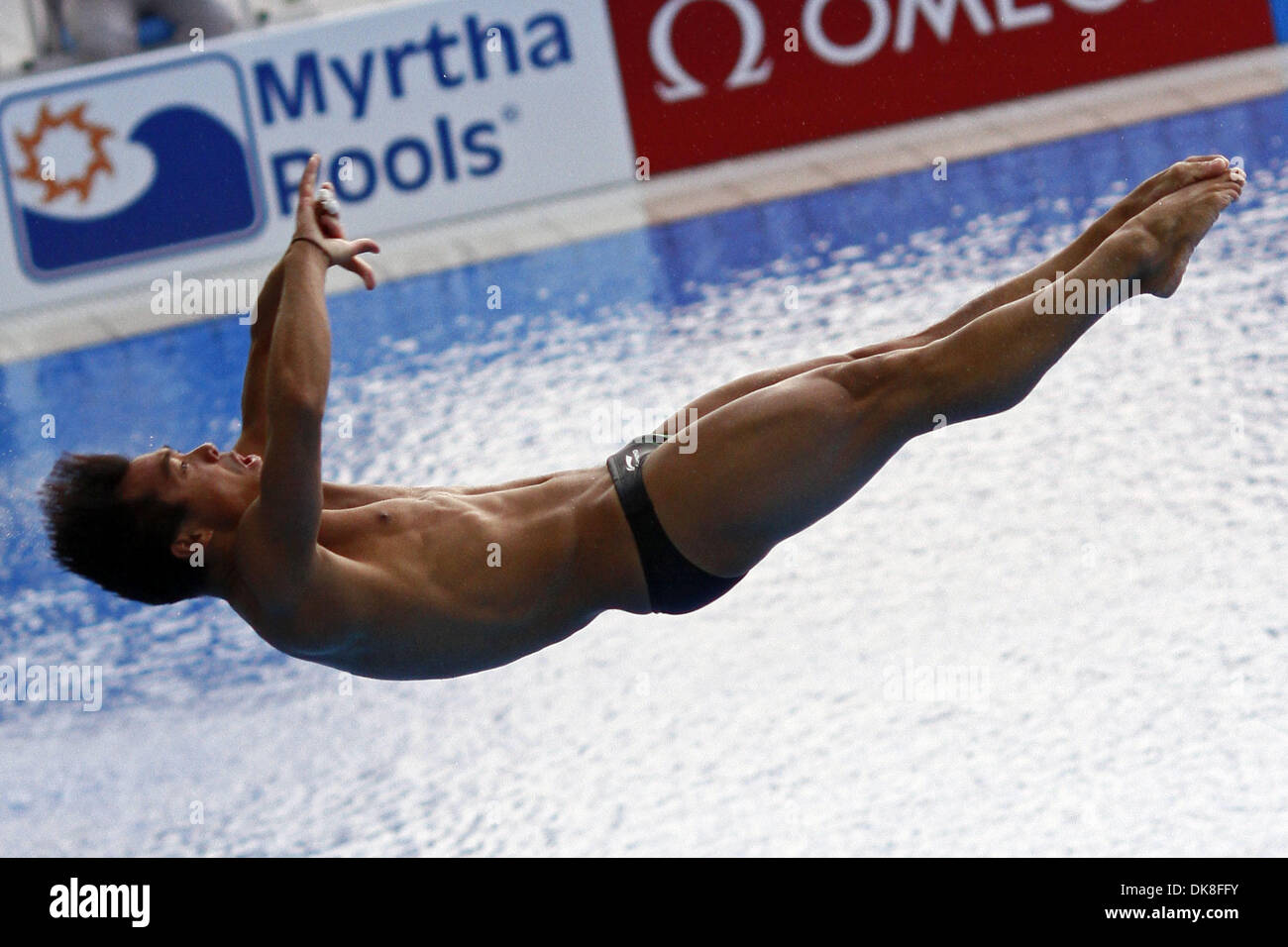 July 22, 2011 - Shanghai, China - China's HE CHONG seen diving in the ...