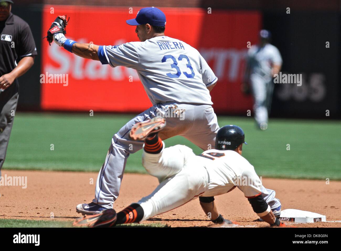 July 22, 2011 - San Francisco, California, U.S - Los Angeles Dodgers ...