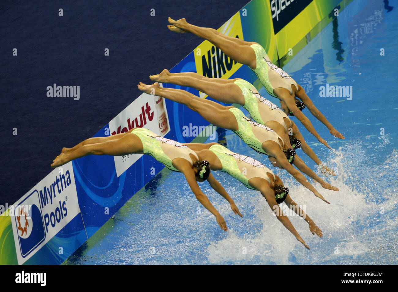 Jul 23, 2011 - Shanghai, China - The French synchronized swimming team ...