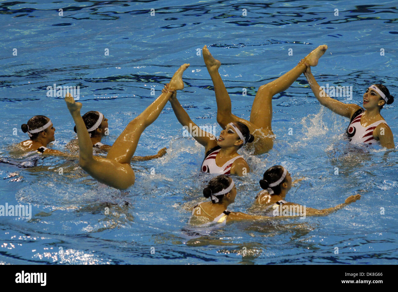 Jul 23, 2011 - Shanghai, China - The Mexican synchronized swimming team ...
