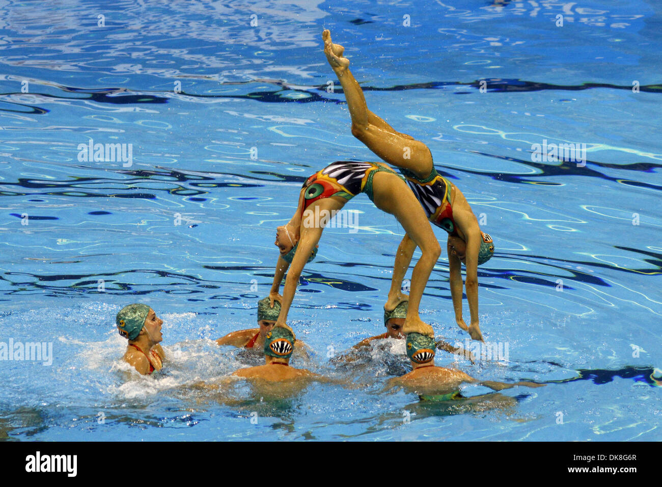 Jul 23, 2011 - Shanghai, China - Spain's synchronized swimming team ...