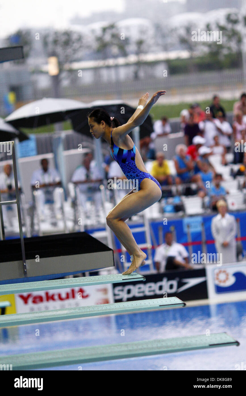 Jul 23, 2011 - Shanghai, China - WU MINXIA of China takes a dive during ...