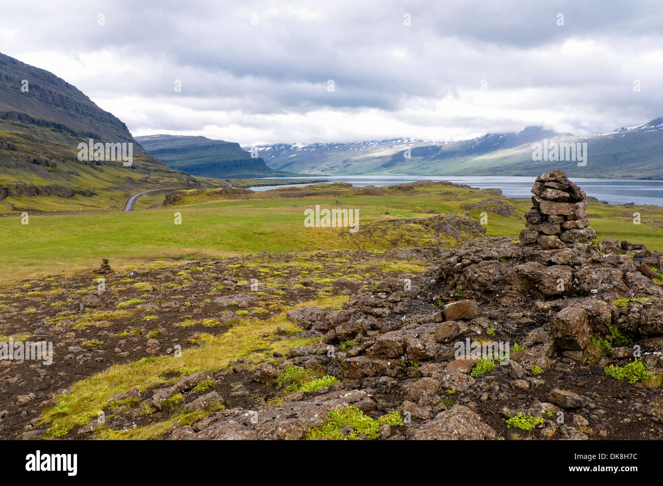Stone Piles, Hofn, Iceland Stock Photo - Alamy