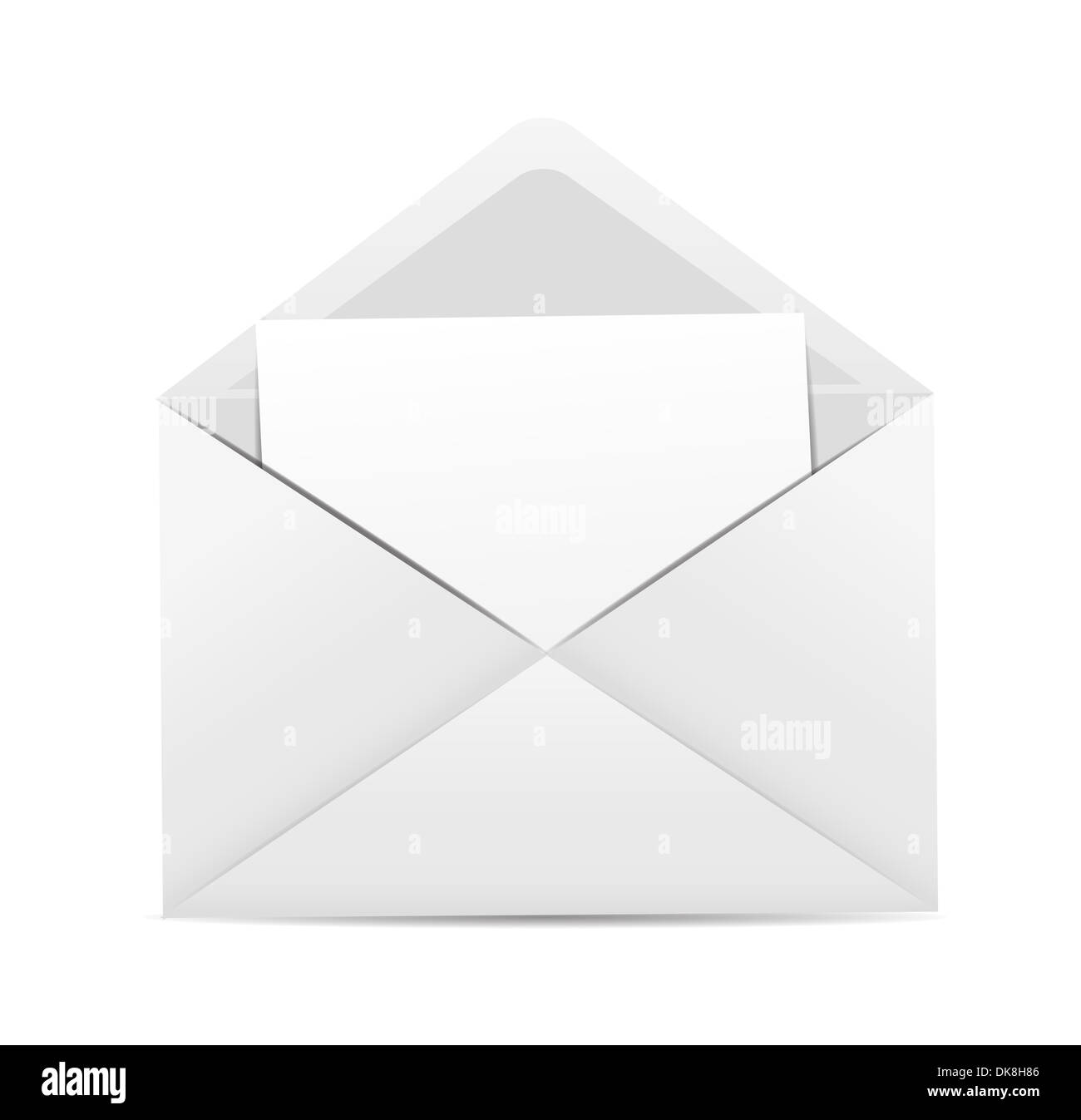 White Envelope Icon Vector Illustration Stock Photo - Alamy