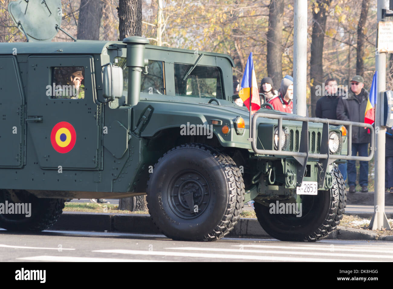 Green military Humvee - December 1st, Parade on Romania's National Day ...