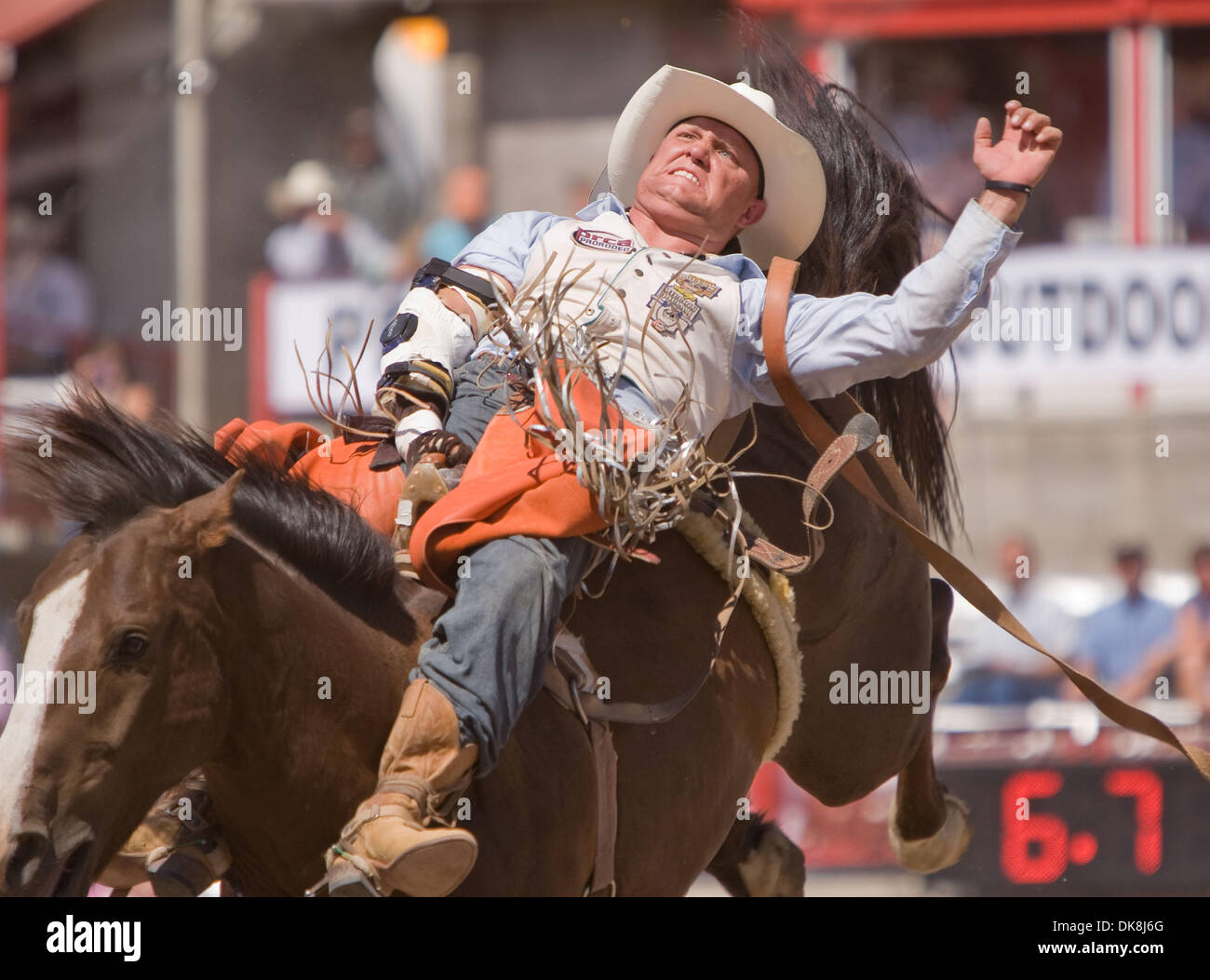 July 24, 2011 - Cheyenne, Wyoming, U.S. - Rodeo - HEATH FORD performs ...