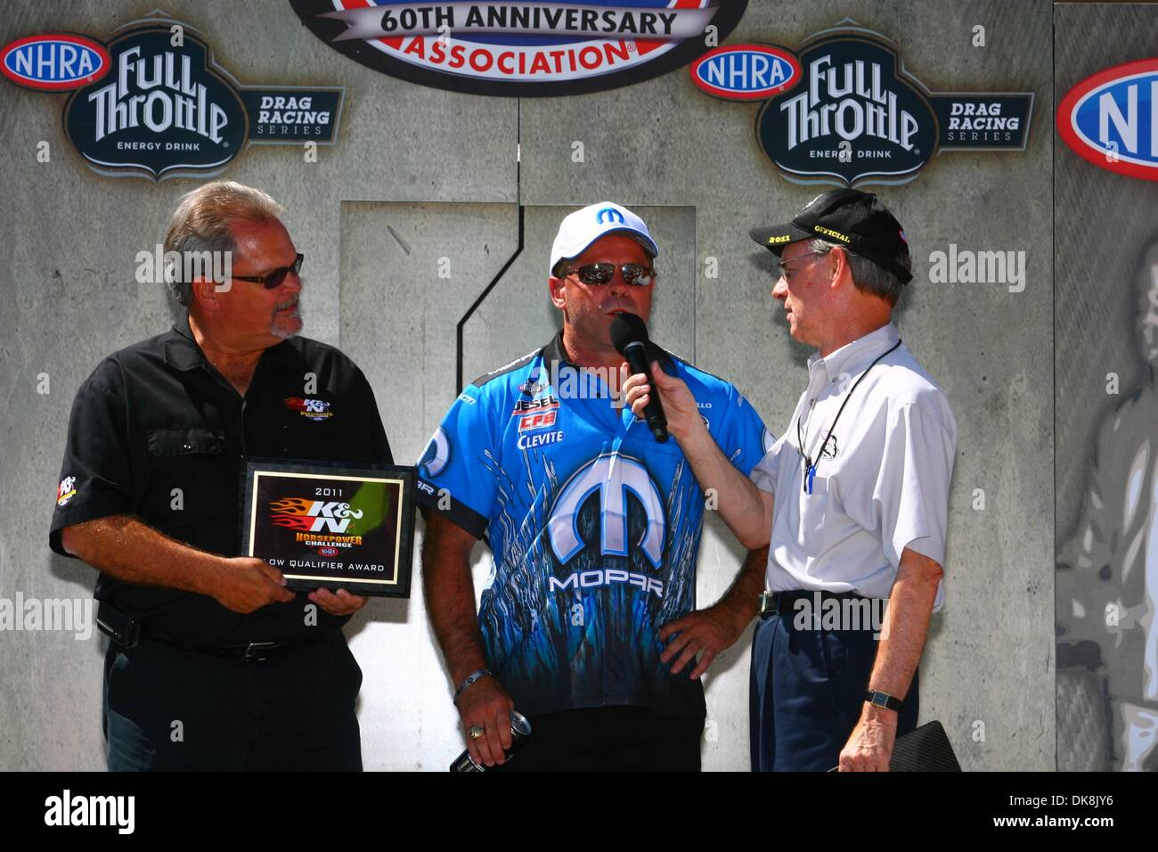 July 24, 2011 - Morrison, Colorado, U.S - The Crew Chief for the Mopar ...