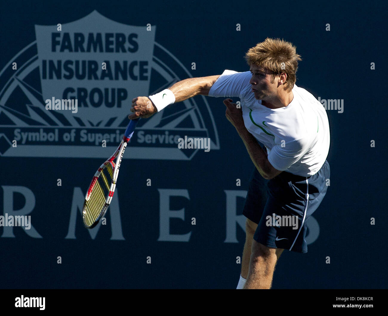 July 26, 2011 - Los Angeles, CA, U.S. - Ryan Harrison(USA) in the ...