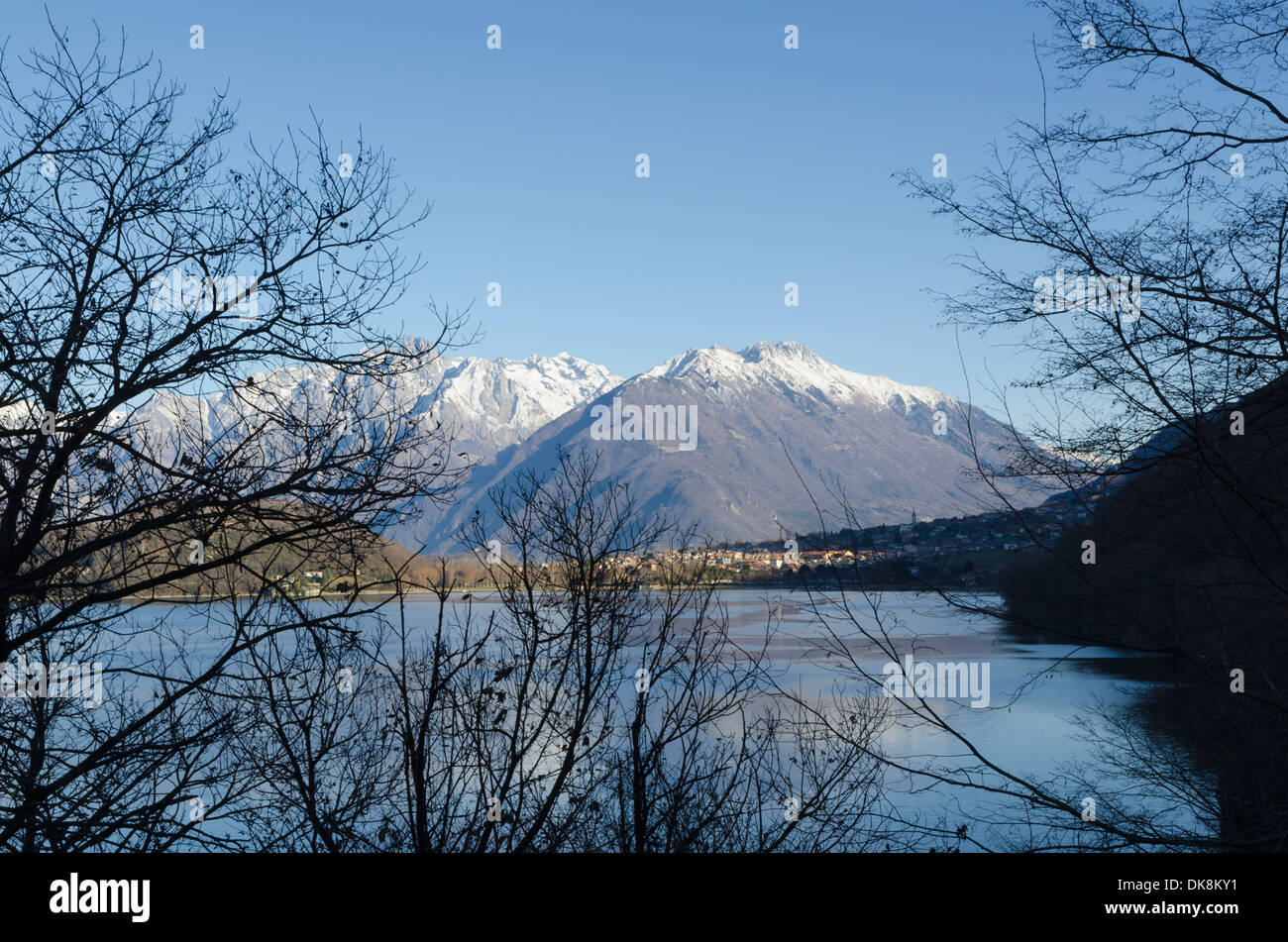 Mountains And Lake Como; Lombardy, Italy Stock Photo - Alamy