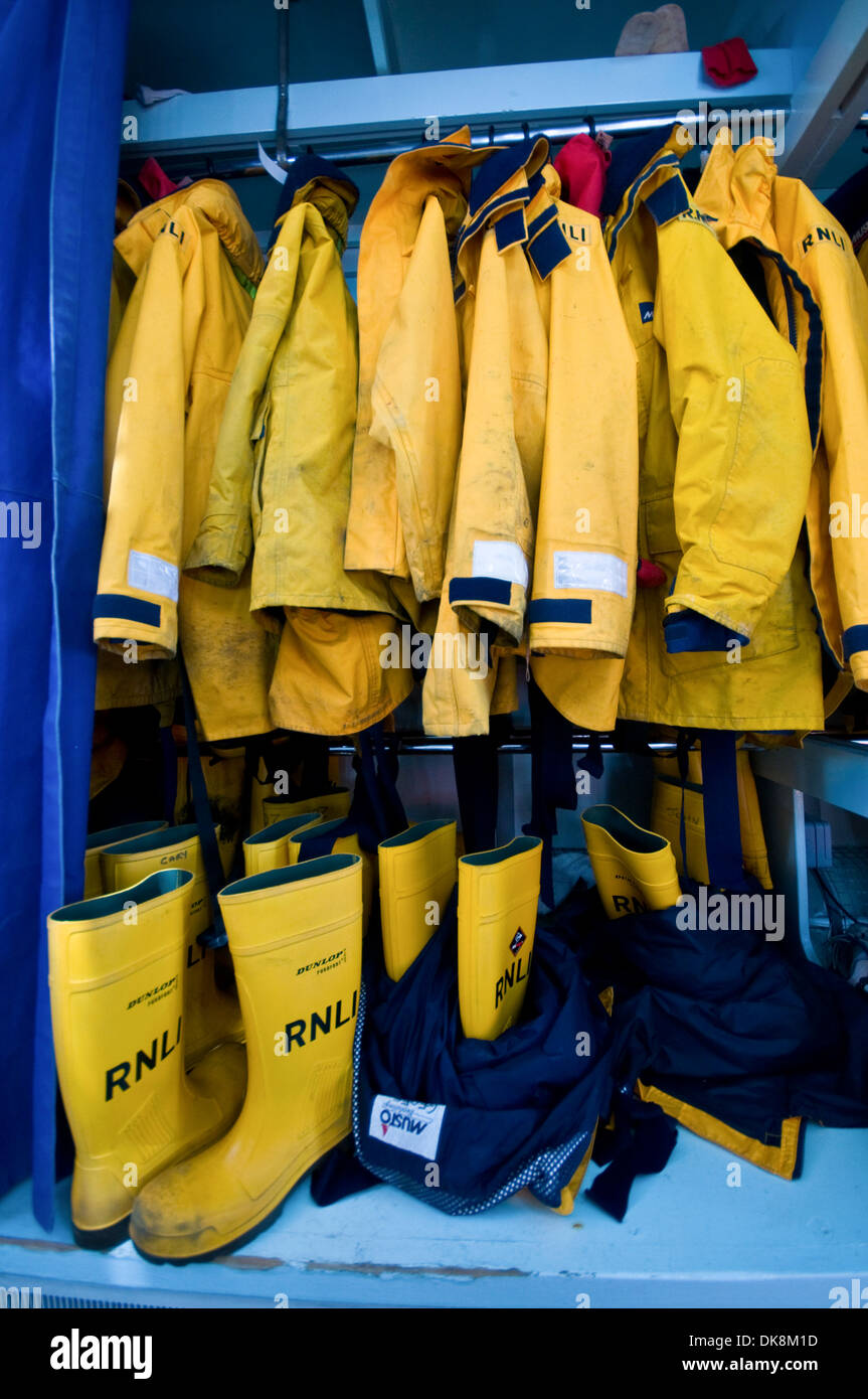 RNLI clothing awaiting a rescue callout Stock Photo - Alamy