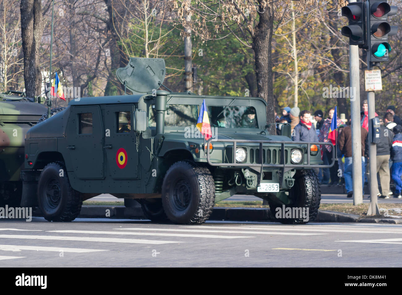 Green military Humvee - December 1st, Parade on Romania's National Day ...