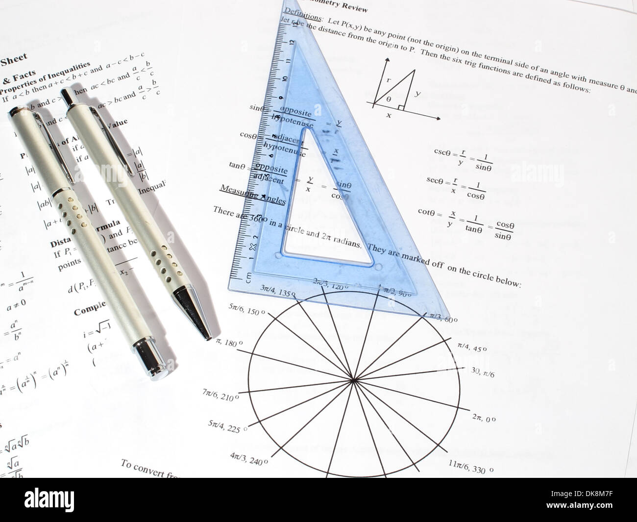 Tool measurement mathematics pen hi-res stock photography and images ...