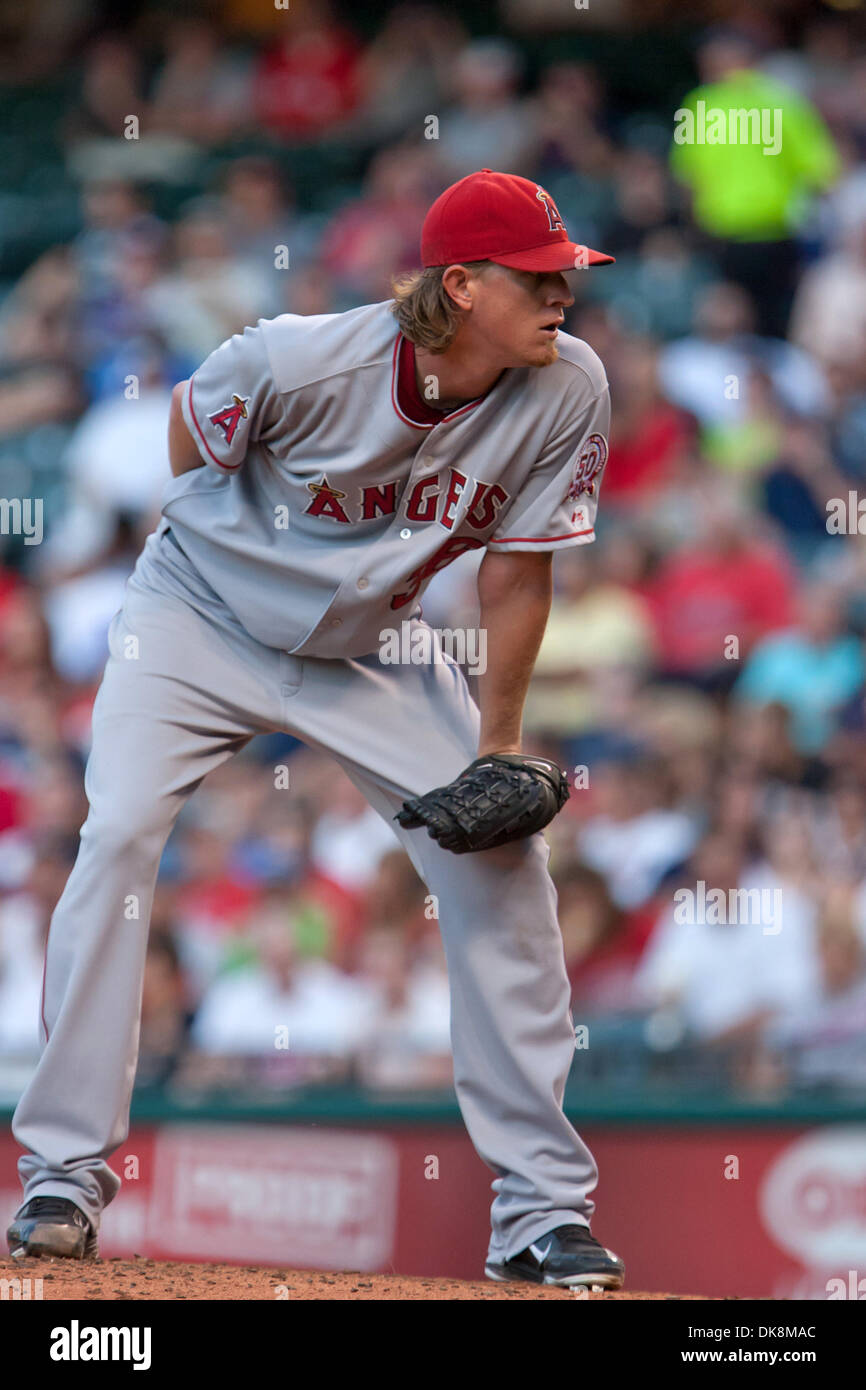 July 26, 2011 - Cleveland, Ohio, U.S - Los Angeles starting pitcher ...