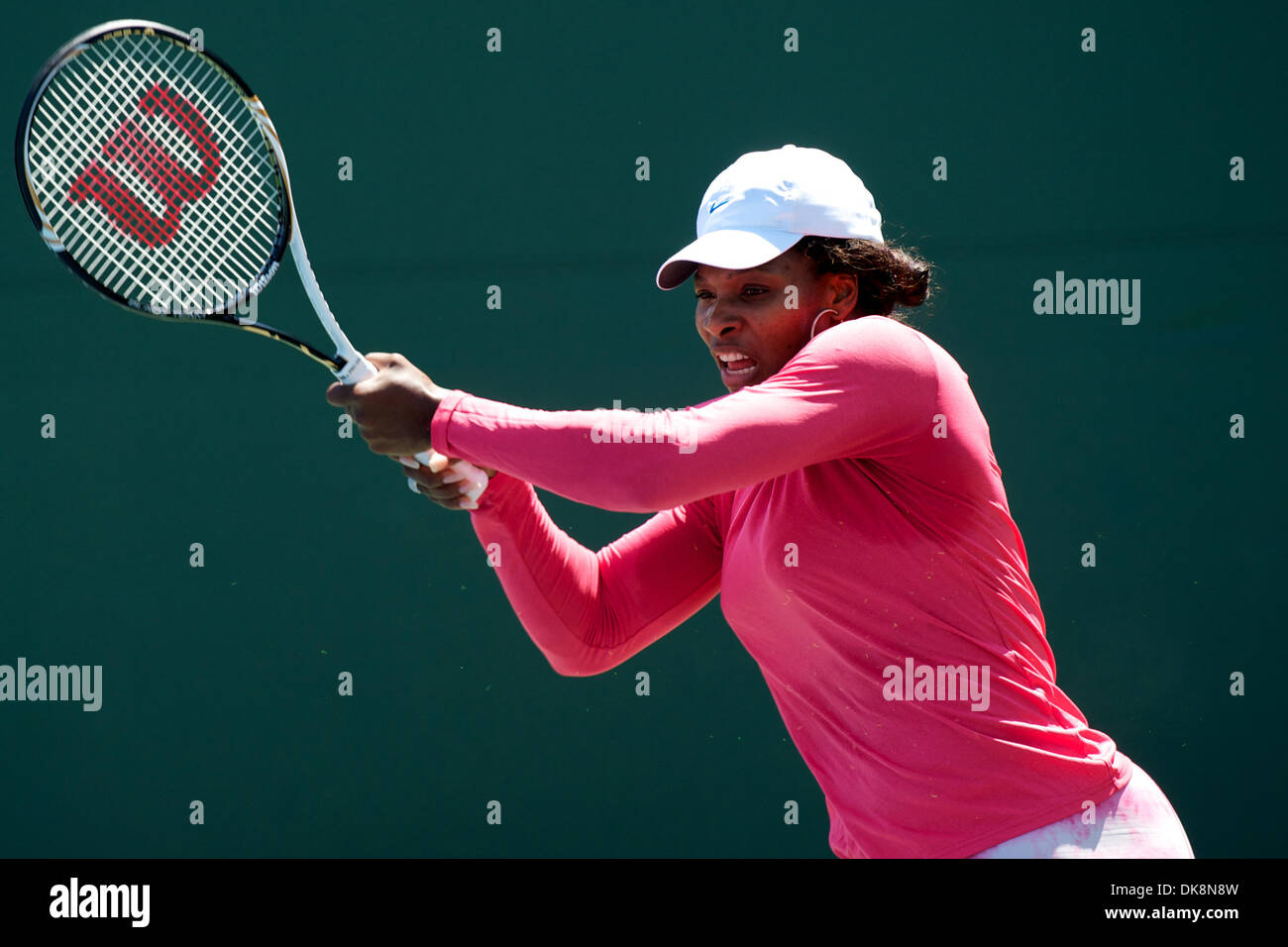 July 28, 2011 - Stanford, California, U.S - Serena Williams (USA) works ...
