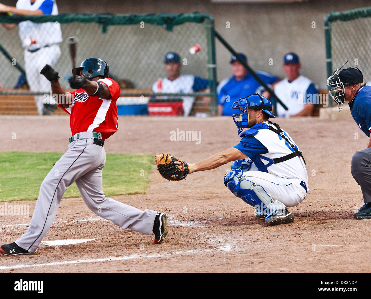 July 28, 2011 - Fort Worth, Texas, U.S - El Paso Diablos Right Fielder ...