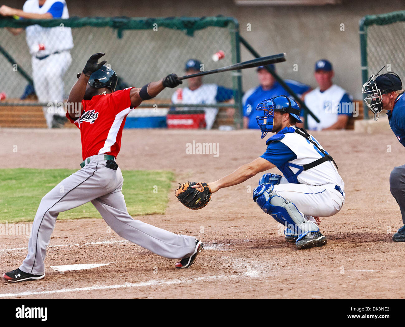 July 28, 2011 - Fort Worth, Texas, U.S - El Paso Diablos Right Fielder ...