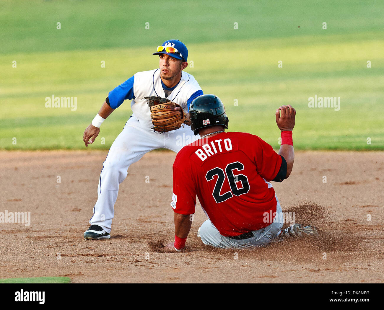 July 28, 2011 - Fort Worth, Texas, U.S - El Paso Diablos 1st Baseman ...