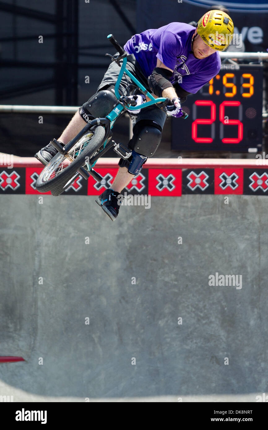 July 28, 2011 - Los Angeles, California, U.S - Ryan Nyquist competes in ...