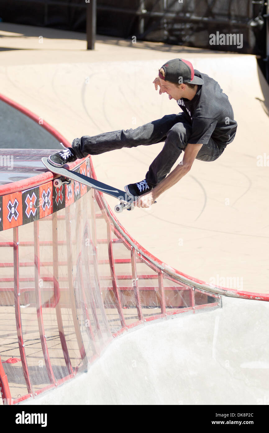 July 28, 2011 - Los Angeles, California, U.S - Aaron Homoki competes in ...
