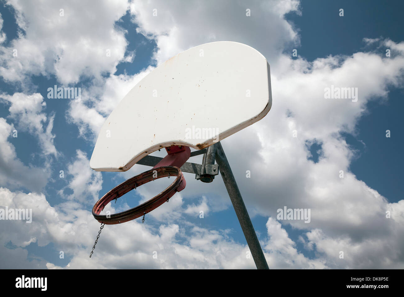 A Broken Basketball Hoop; Ontario, Canada Stock Photo - Alamy
