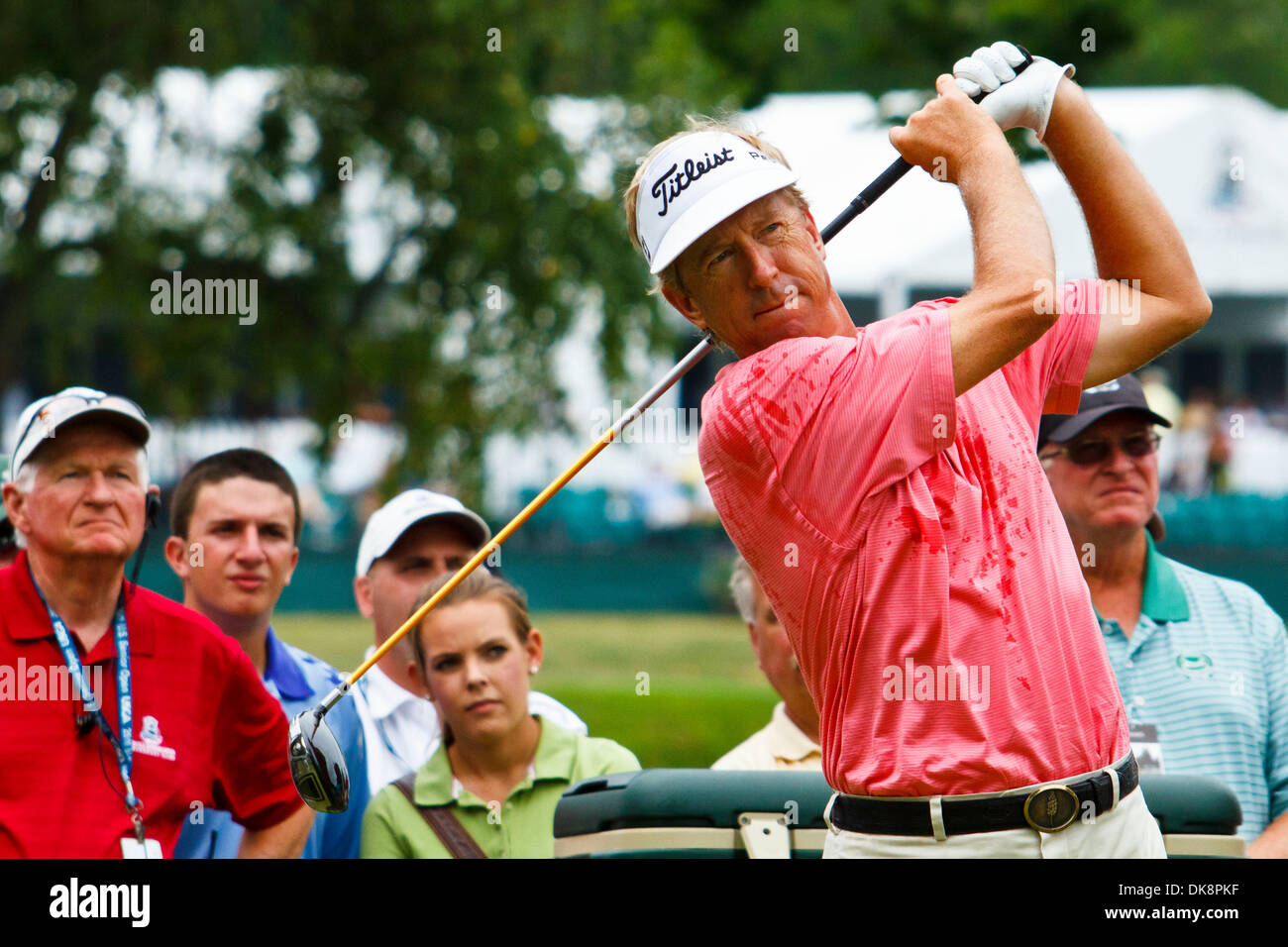 July 29, 2011 - Toledo, Ohio, U.S - Dan Forsman and spectators watch ...