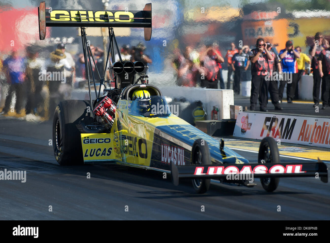 July 29, 2011 - Sonoma, California, U.S - Top Fuel driver Morgan Lucas ...