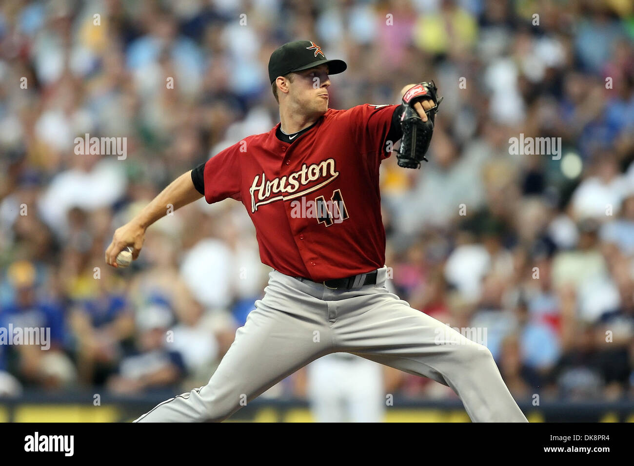 July 29, 2011 - Milwaukee, Wisconsin, U.S - Houston Astros starting ...