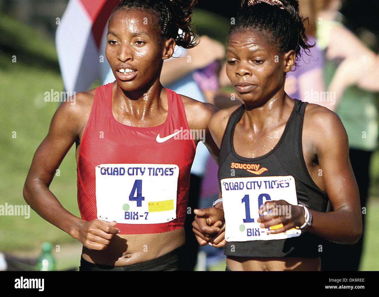 July 30, 2011 - Iowa, U.S. - Caroline Rotich, 4, and Jelliah Tinega 16 ...