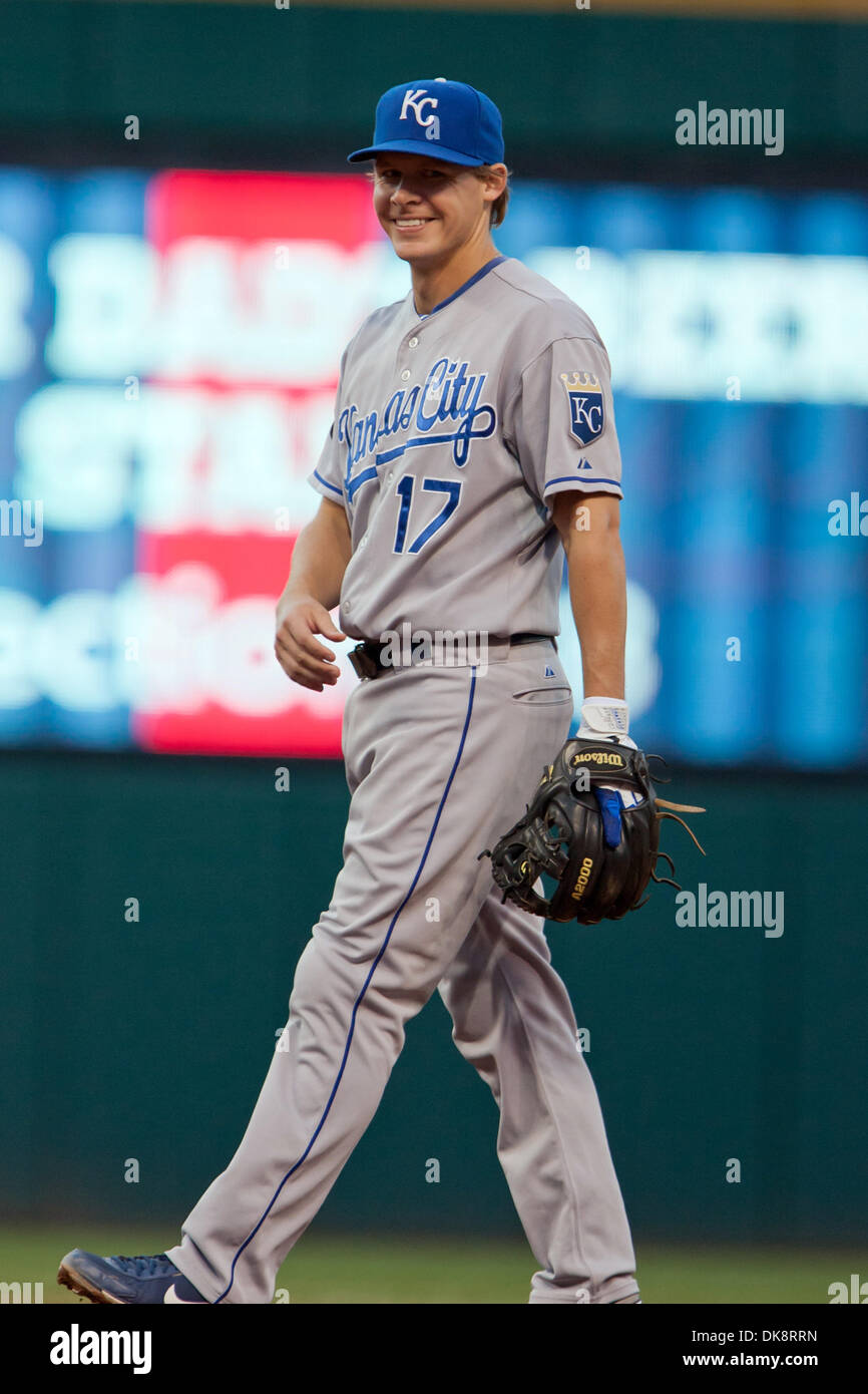 July 30, 2011 - Cleveland, Ohio, U.S - Kansas City second baseman Chris ...
