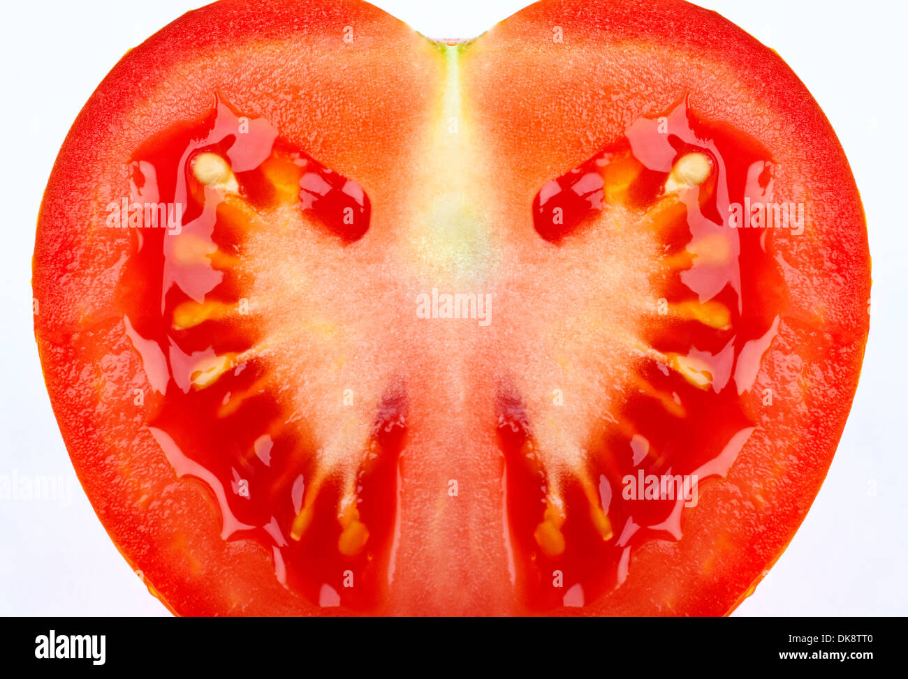 A detailed close-up of a Tomato slice Stock Photo - Alamy