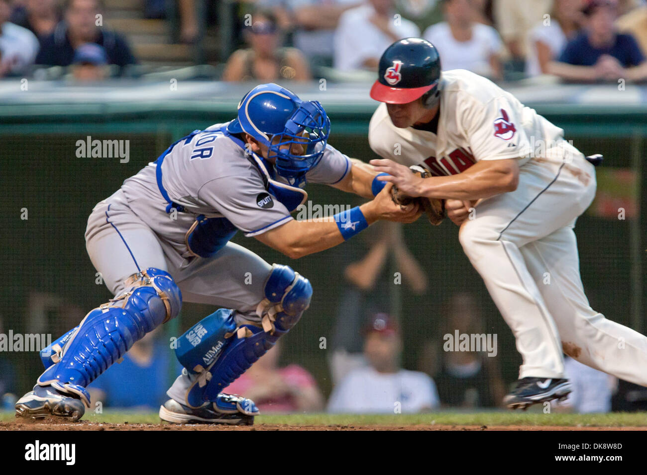 July 30, 2011 - Cleveland, Ohio, U.S - Cleveland first baseman Matt ...