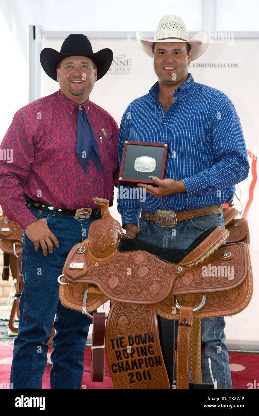 July 31, 2011 - Cheyenne, Wyoming, U.S. - Rodeo - DAVID MILLER, PR ...