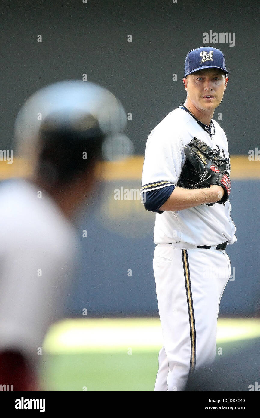July 31, 2011 - Milwaukee, Wisconsin, U.S - Milwaukee Brewers starting ...