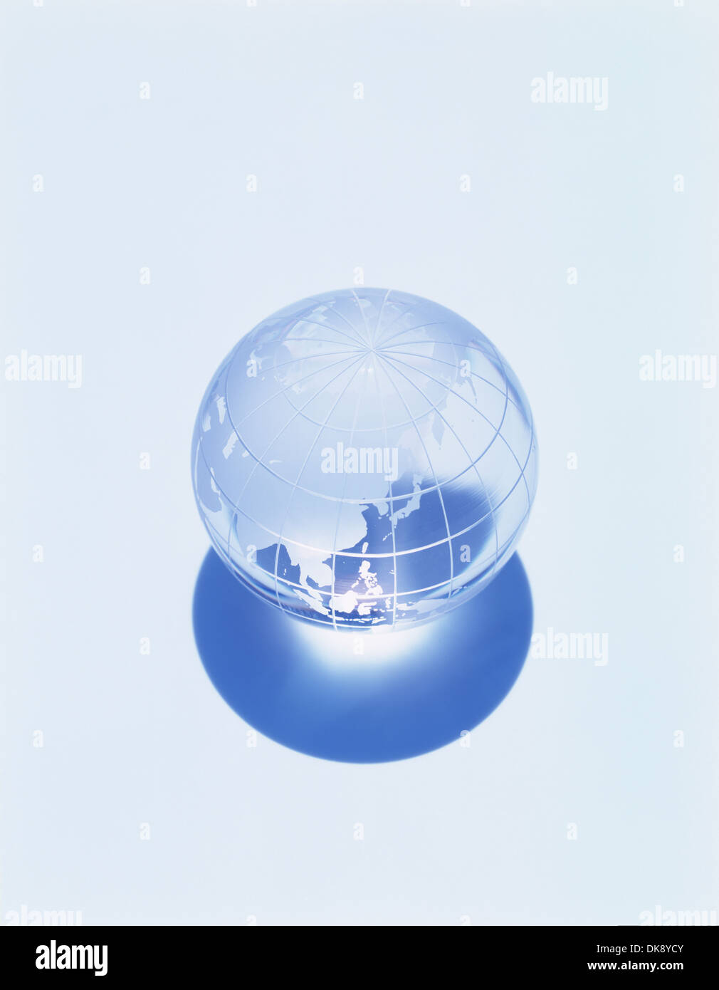 Glass earth globe Stock Photo - Alamy