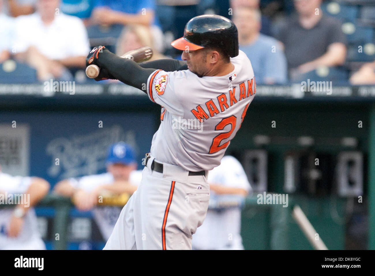 Aug. 3, 2011 - Kansas City, Missouri, U.S - Baltimore Orioles right ...