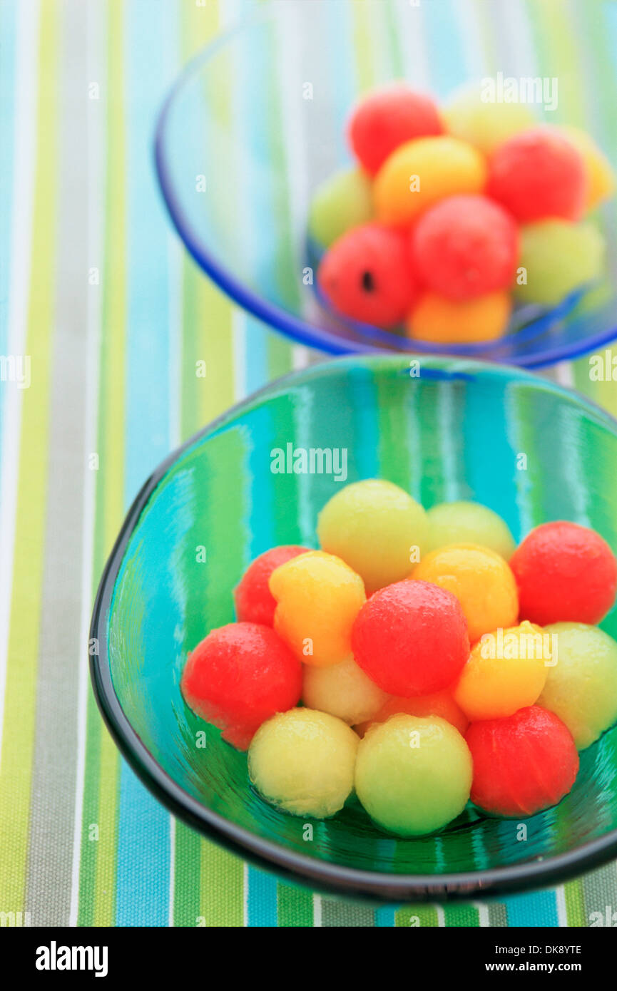Mixed fruit balls Stock Photo - Alamy