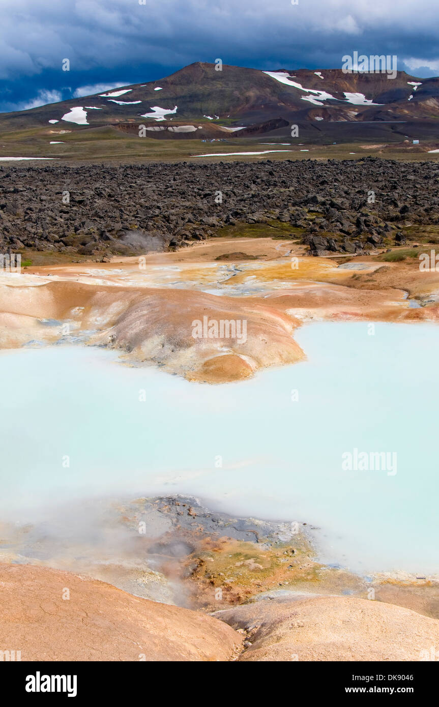 Krafla volcanic caldera crater hi-res stock photography and images - Alamy