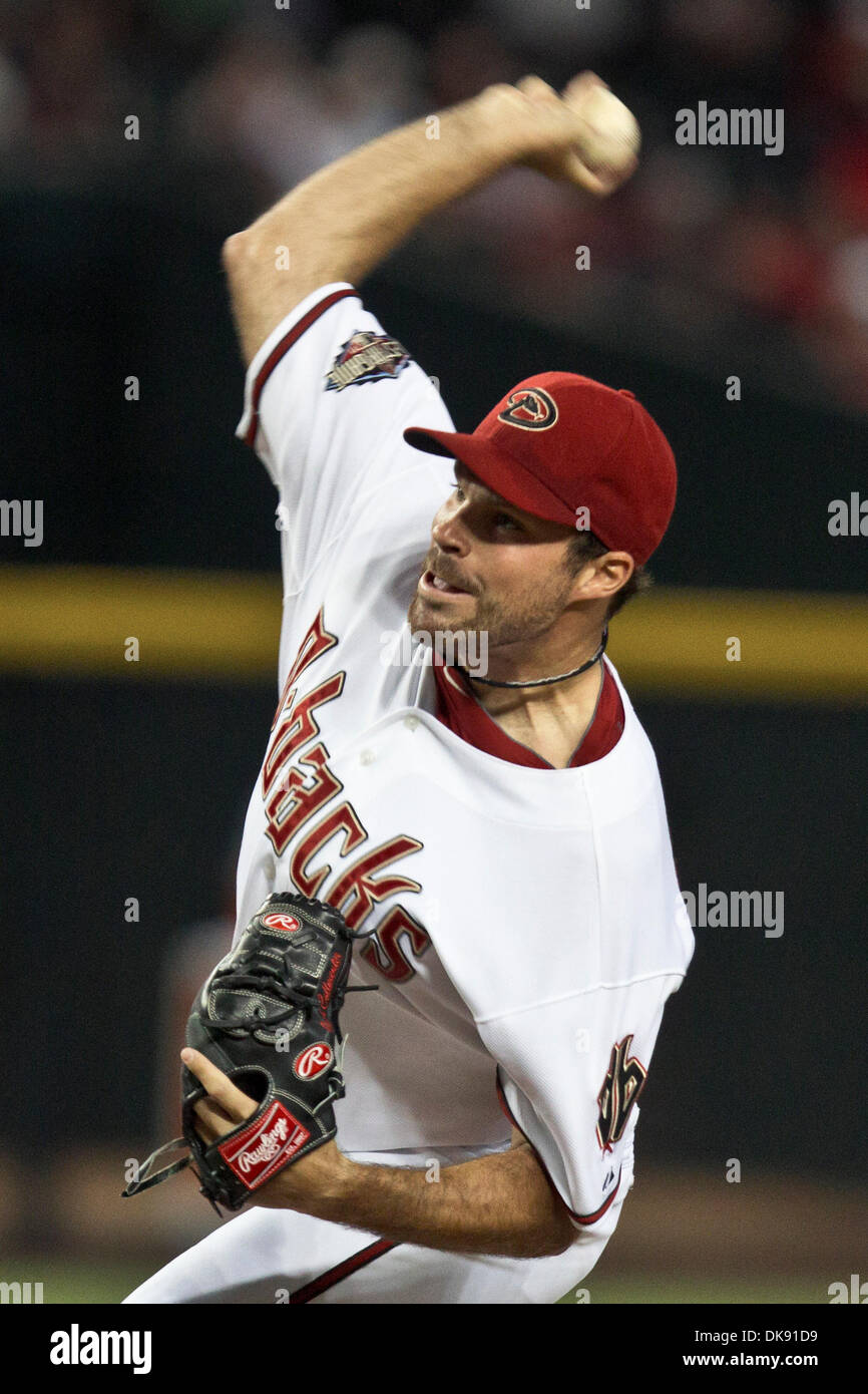 Aug. 5, 2011 - Phoenix, Arizona, U.S - Arizona Diamondbacks' pitcher ...