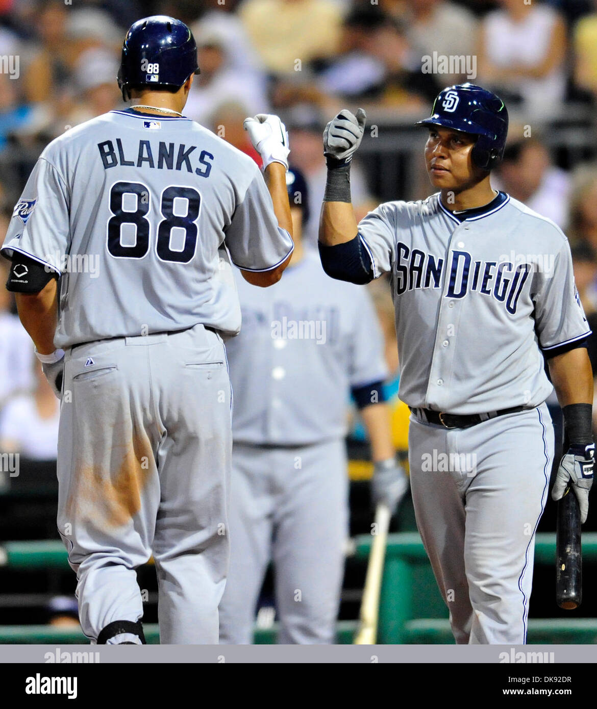 Aug. 6, 2011 - Pittsburgh, Pennsylvania, U.S - San Diego LF KYLE BLANKS ...