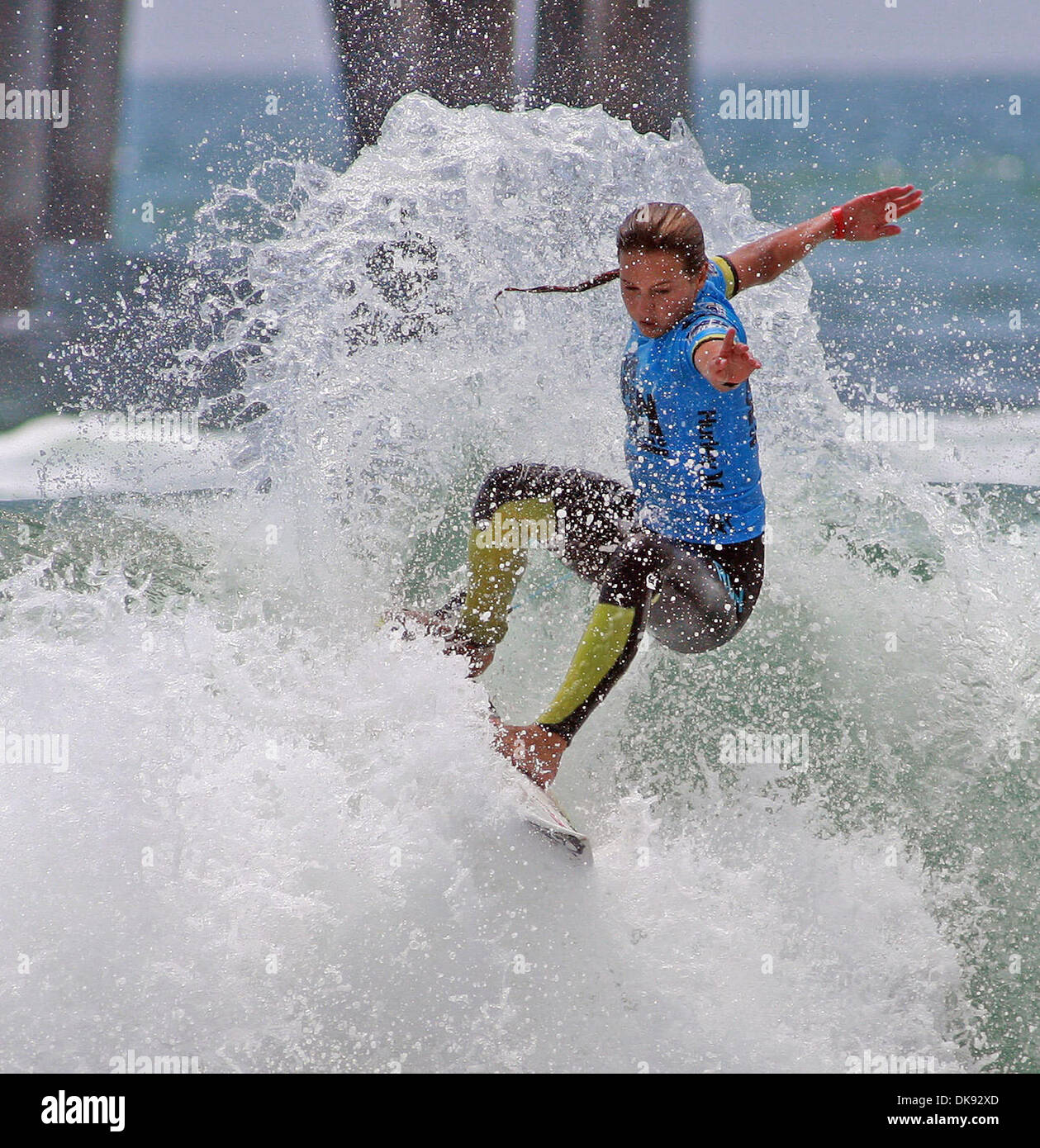 Aug. 07, 2011 - Huntington Beach, California, U.S. - Surfer SALLY ...