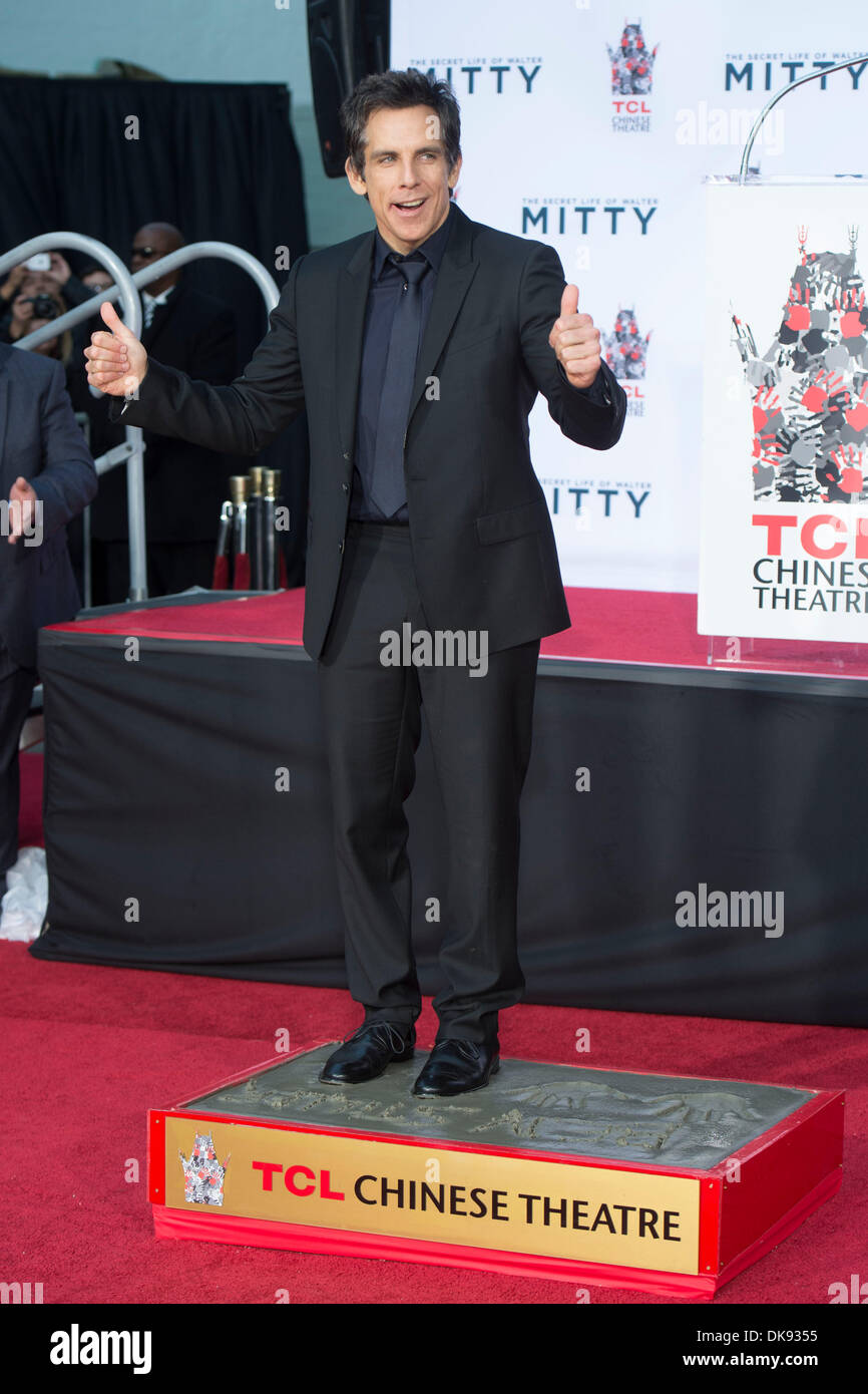 Hollywood, California. 3rd Dec, 2013. U.S. actor Ben Stiller poses at ...