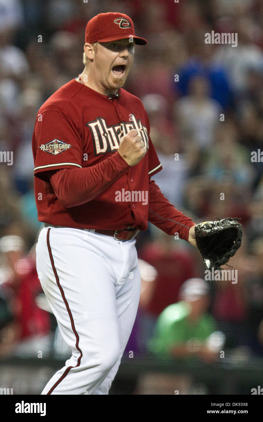 Aug. 7, 2011 - Phoenix, Arizona, U.S - Arizona Diamondbacks' pitcher J ...
