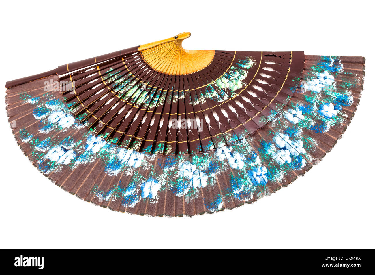 Beautiful Spanish Fan On White High Resolution Stock Photography and ...