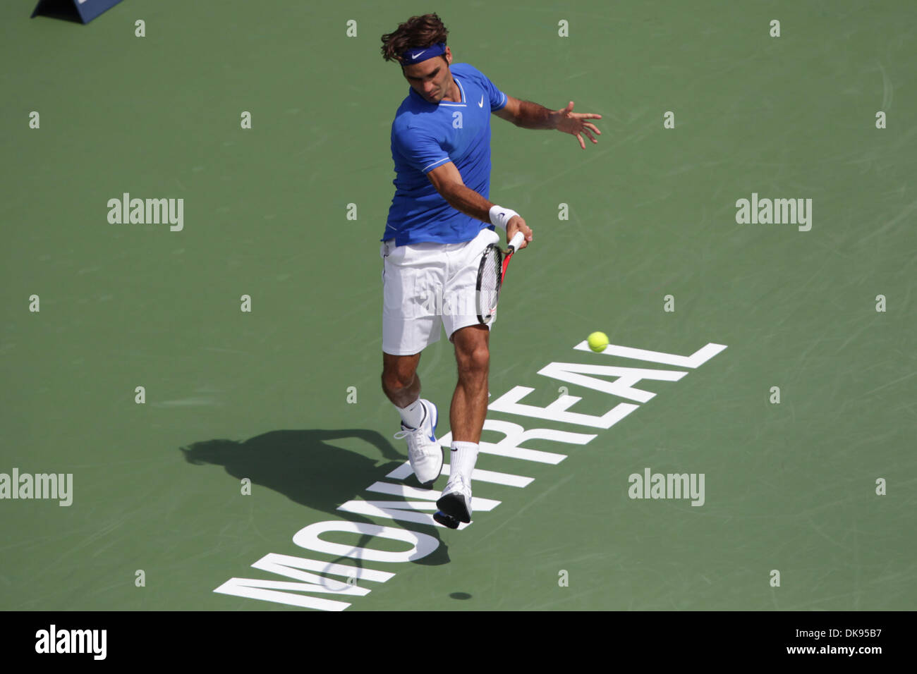 Aug. 10, 2011 - Montreal, Quebec, Canada - Third seeded Roger Federer ...