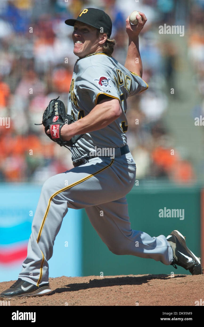 Aug. 10, 2011 - San Francisco, California, U.S - Pirates relief pitcher ...