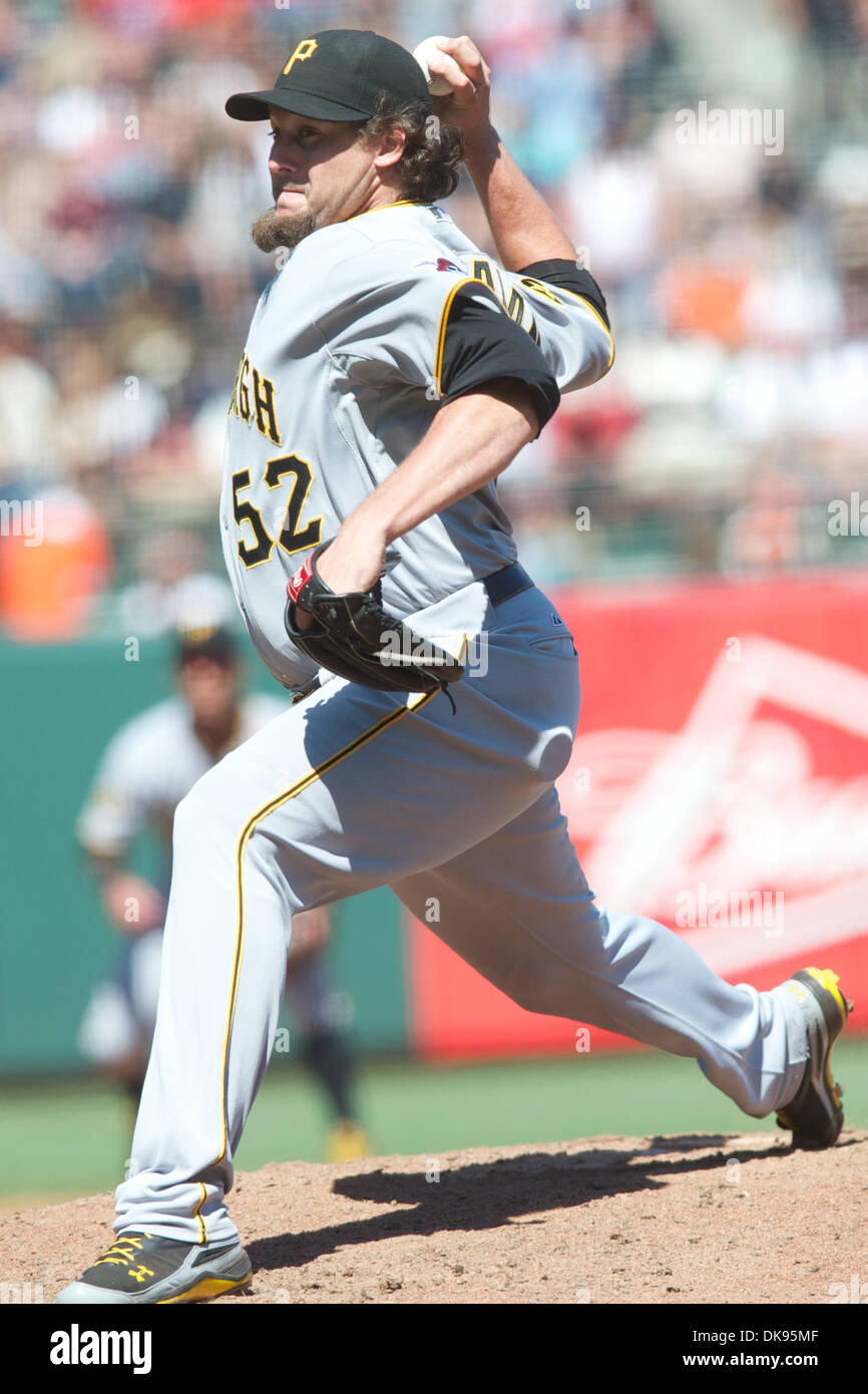 Aug. 10, 2011 - San Francisco, California, U.S - Pirates relief pitcher ...