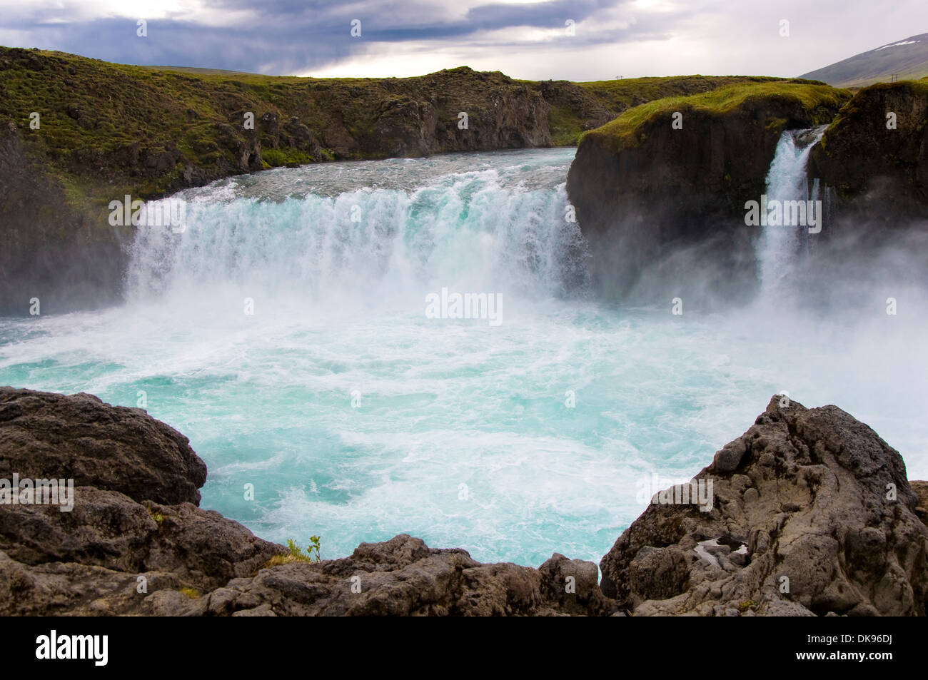 Godafoss waterfall between Akureyri and Husavik, Iceland Stock Photo ...