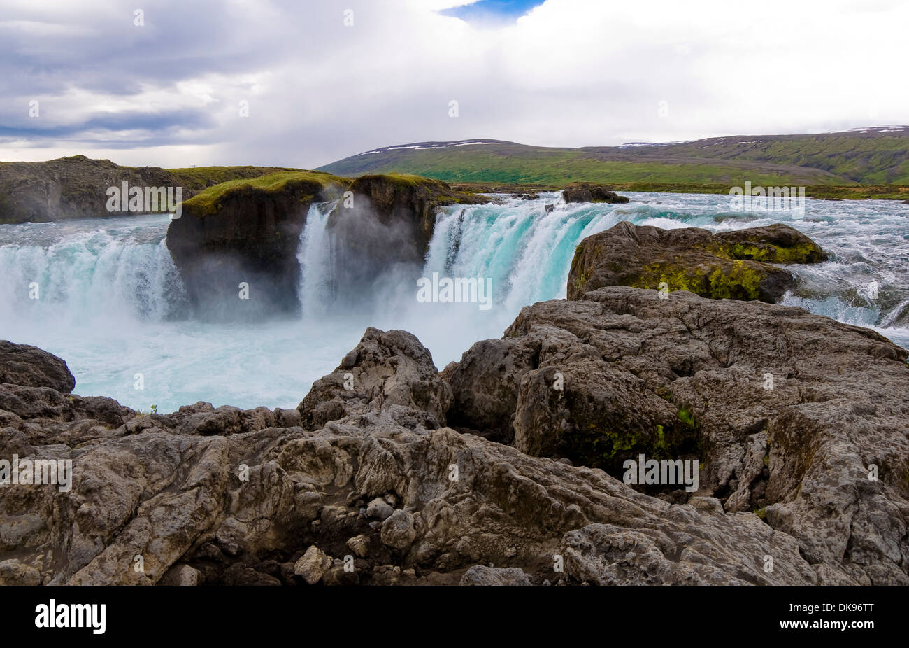 Godafoss waterfall between Akureyri and Husavik, Iceland Stock Photo ...