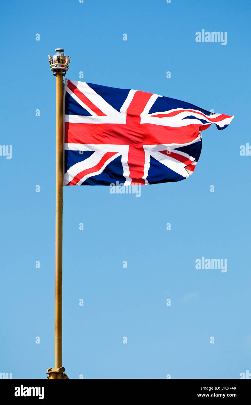 Wavy british flag hi-res stock photography and images - Alamy